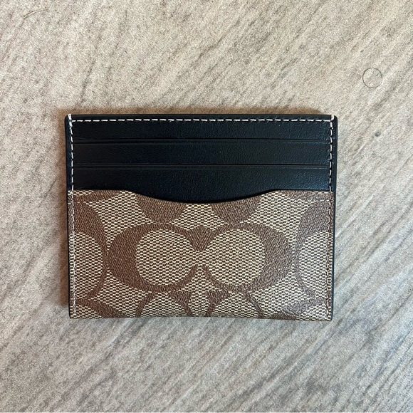 Coach | Accessories | Coach Slim Id Card Case In Signature Canvas ...